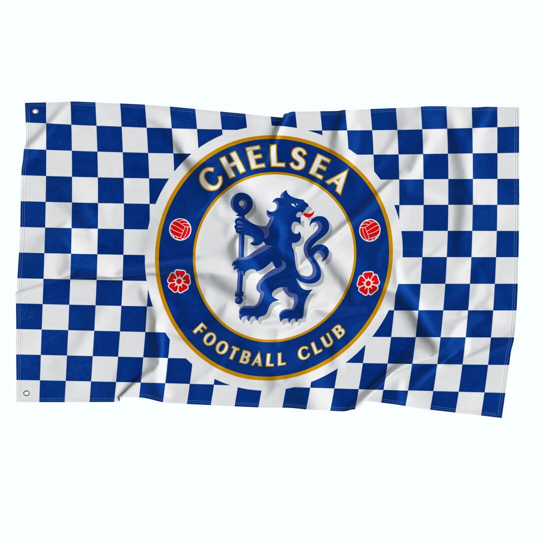 Chelsea Checkers Flag 3x5 Ft Blues England Premier Football Soccer - Etsy