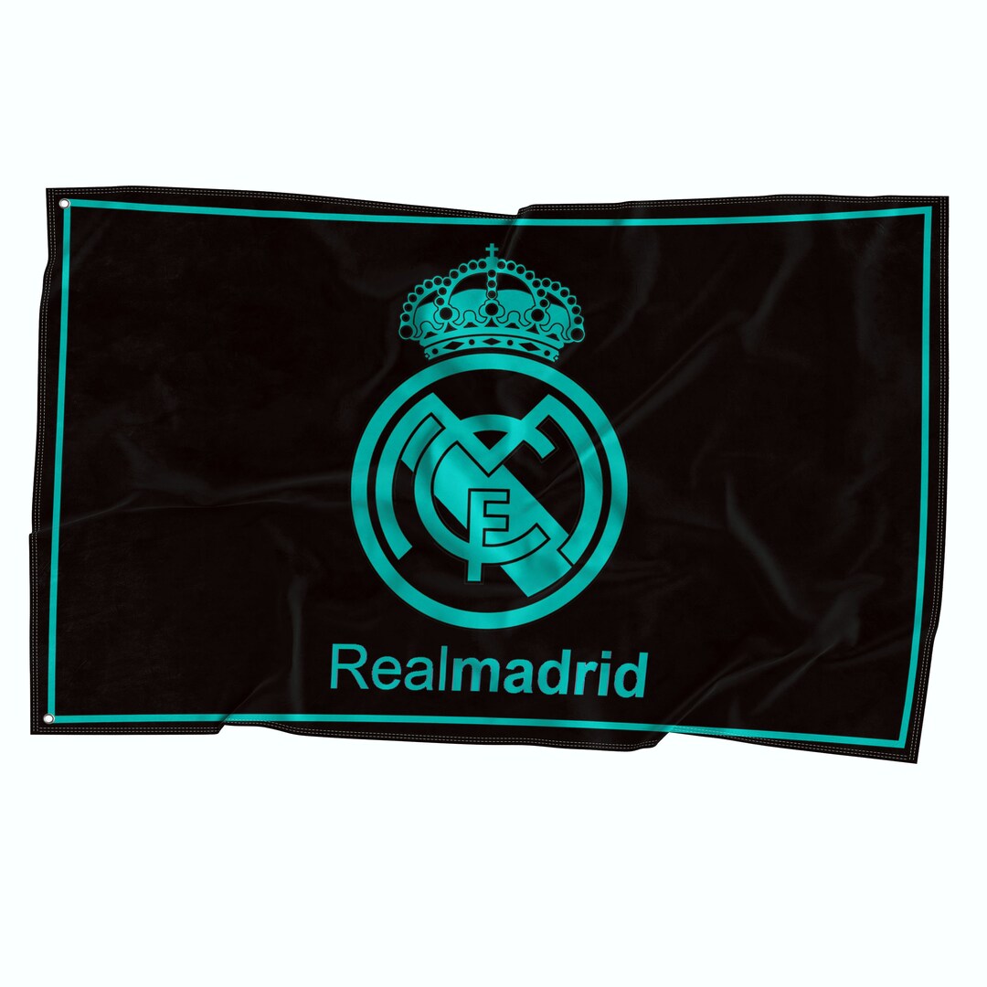 Real Madrid Flag 3x5 Ft Spain Futbol Soccer Bandera Negra - Etsy