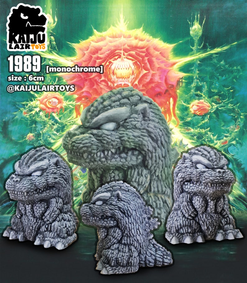 Deformed Godzilla Vs Biollante 1989 Figure Fan Art High Quality Mini ...