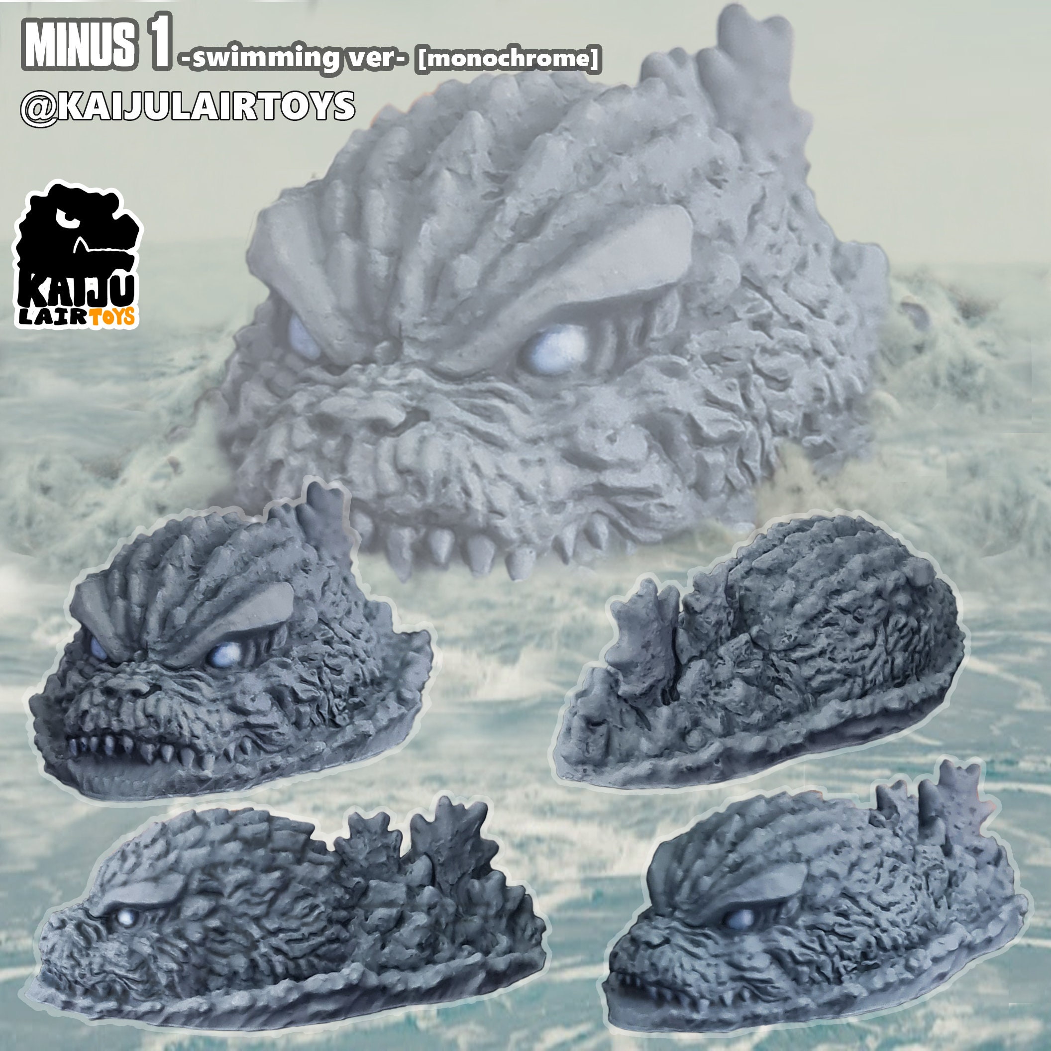 Deformed Godzilla Minus One 2023 Figure Fan Art High Quality Mini ...