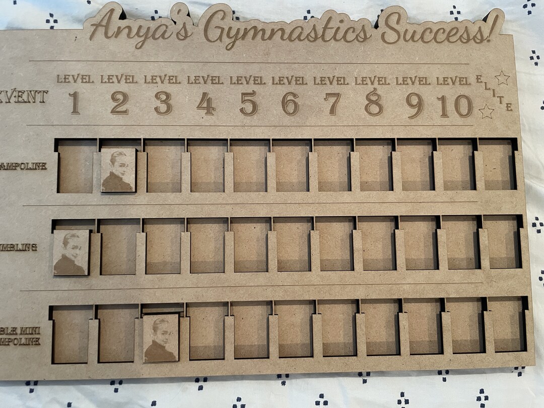 Custom Gymnastics Level Tracker - Etsy