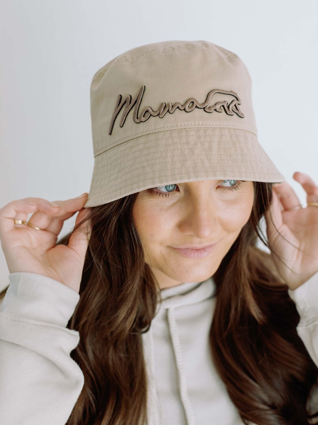 Mama Embroidered Bucket Hat, Mama Bear Sun Hat - Etsy