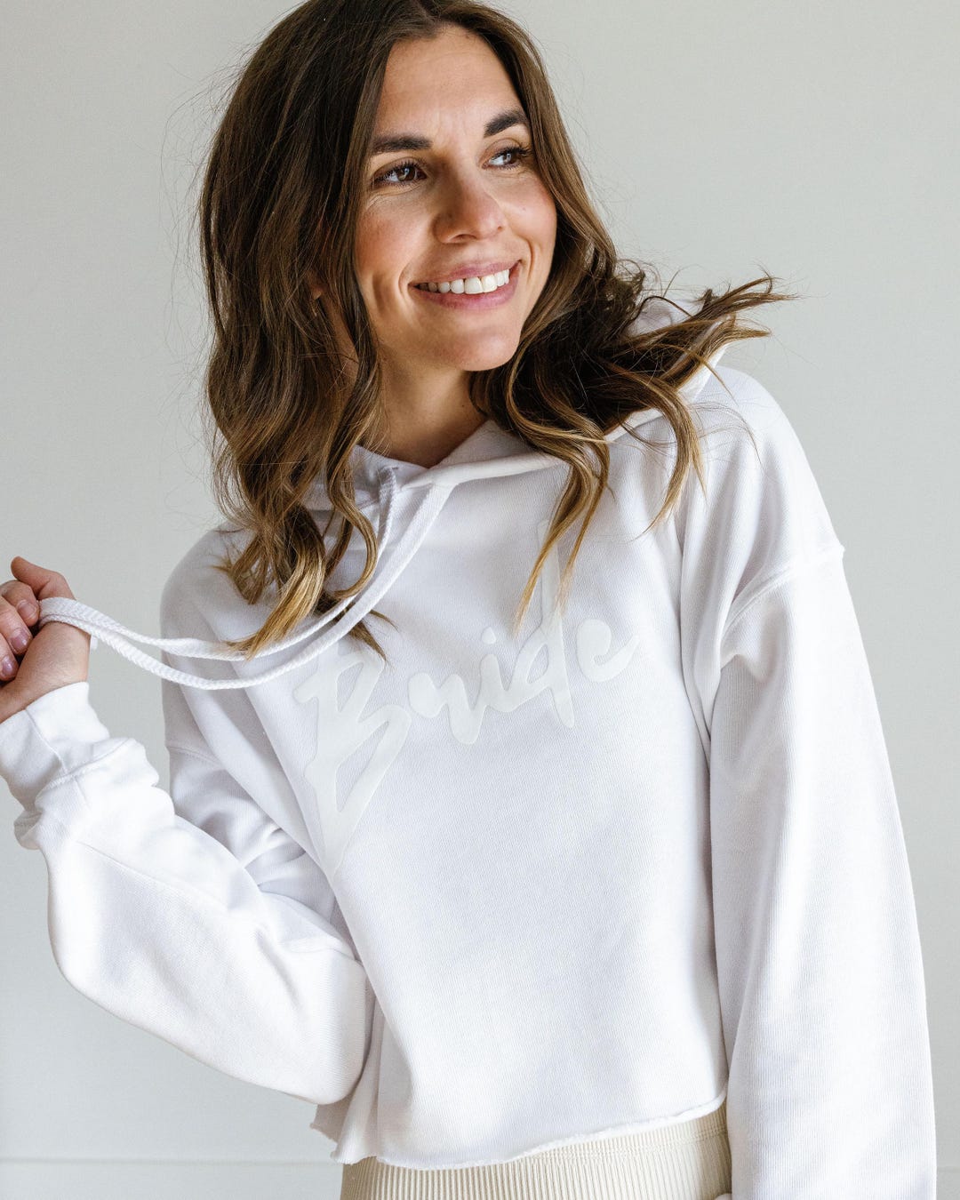 Bride Cropped Hoodie, Crop Bride Sweatshirt, Gift for the Bride - Etsy