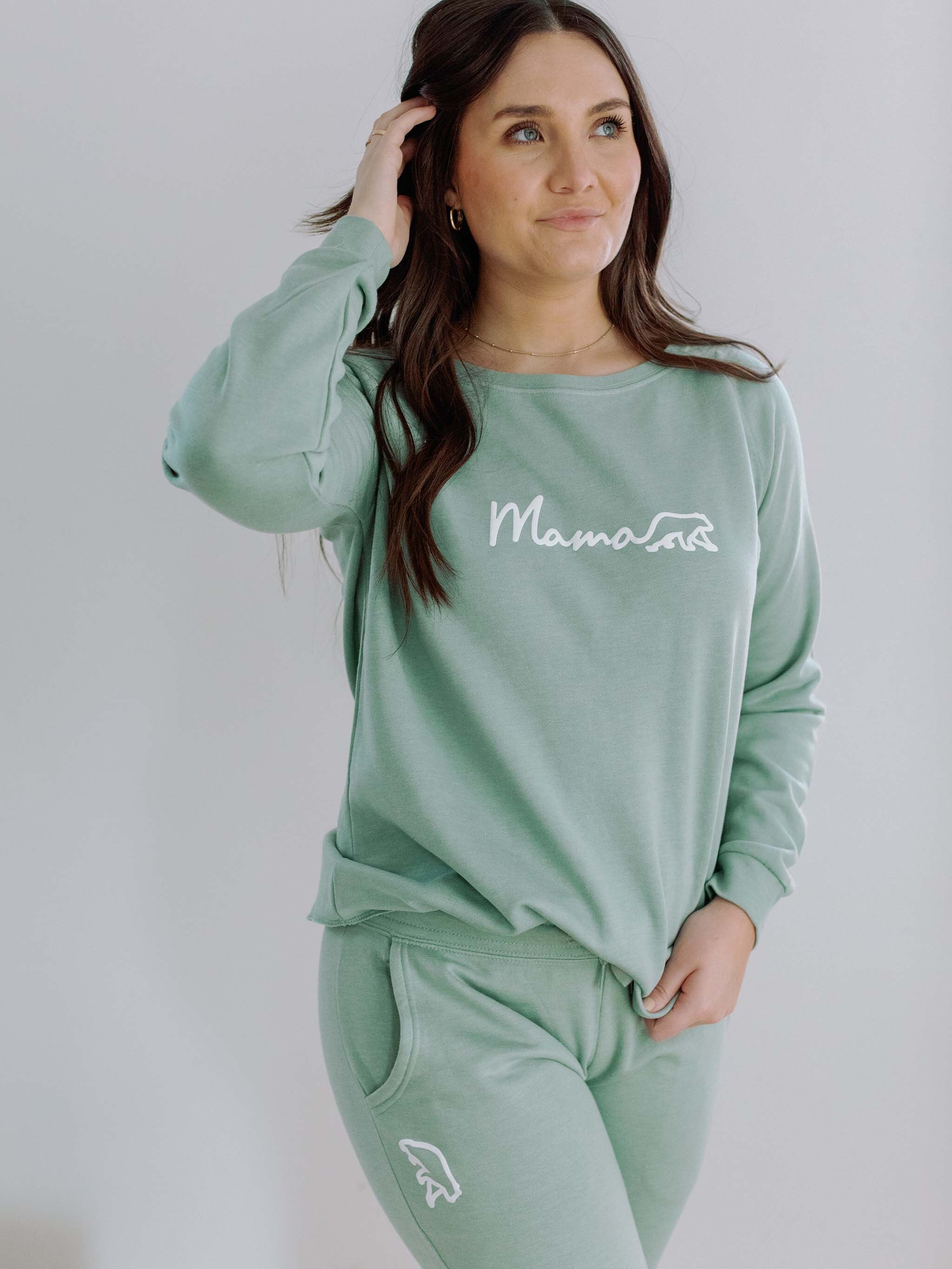 Mom Pajamas Comfy Loungewear Set for Mom Matching Pajama Set Mama Bear ...