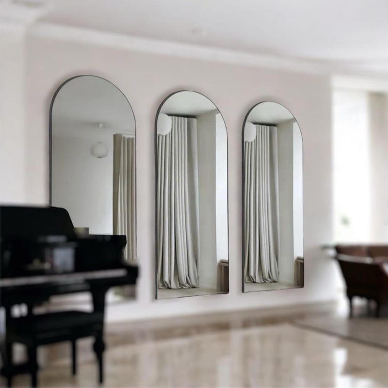 Large Wide Gold Mirror - Etsy