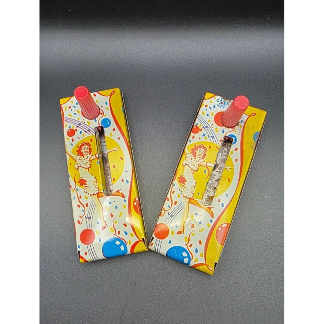 Vintage Tin Litho Party Noisemakers Metal Toy Mfg Co Made in USA - Etsy