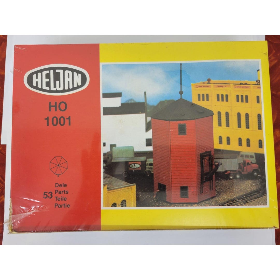 Heljan 1001 HO Scale Water Tower Model Railway Building Set NIB and ...