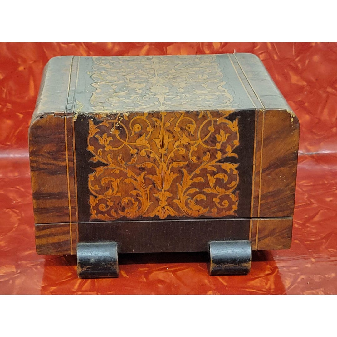 Vintage Wooden Musical Cigarette Box Dispenser 6 - Etsy