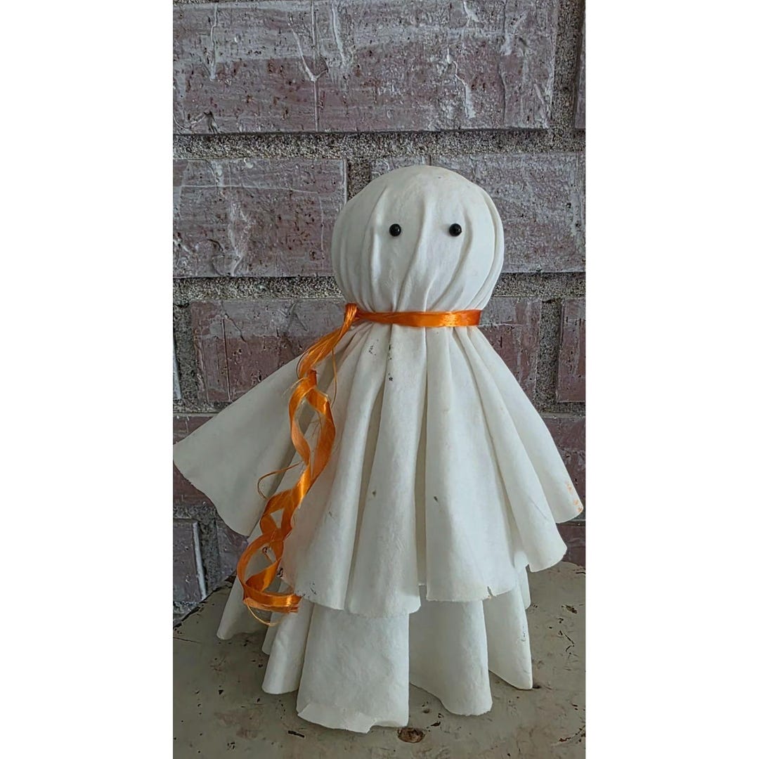 Vintage Clothtique White Ghost Halloween Decor 6" - Etsy