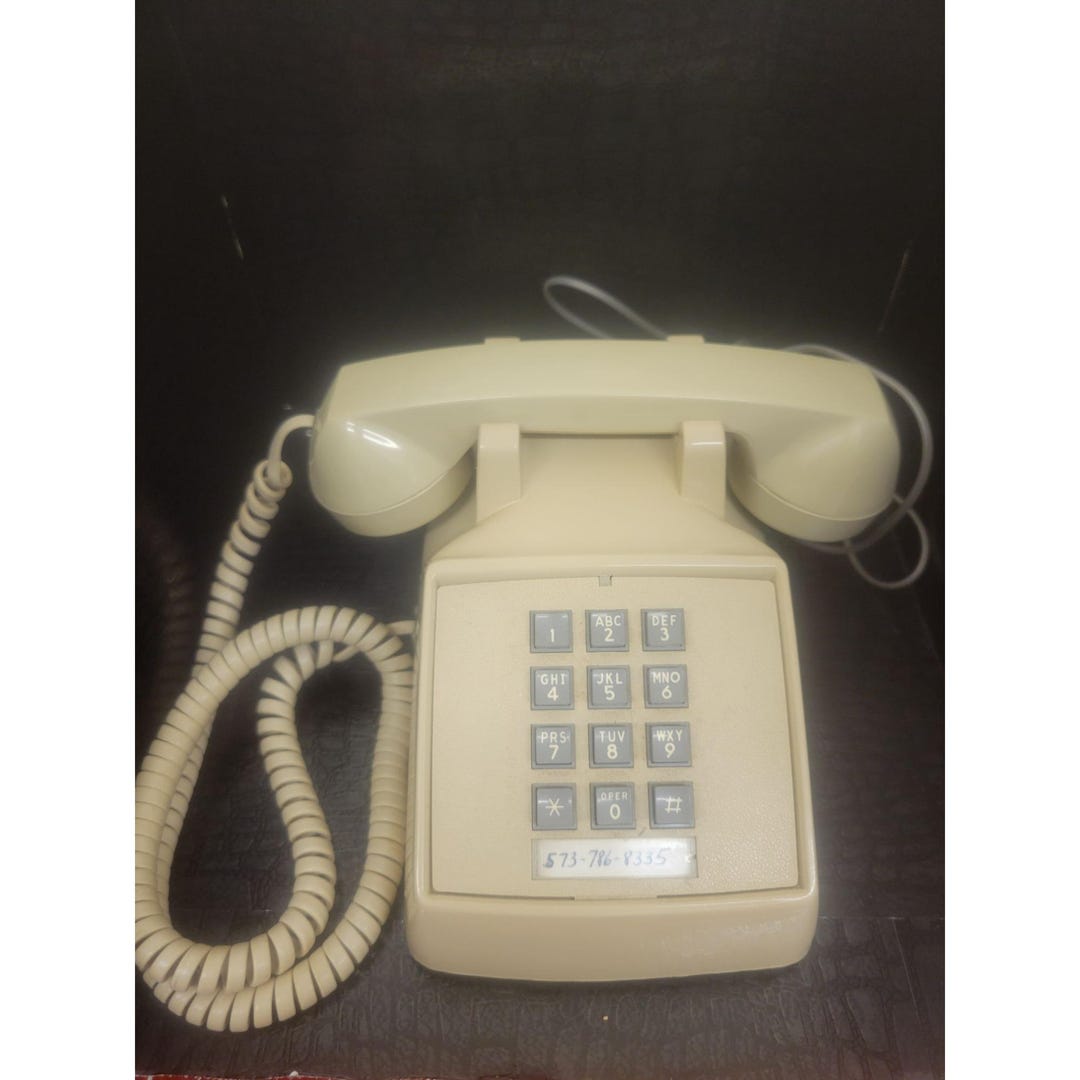 Vintage Beige Touch Tone Telephone - Etsy