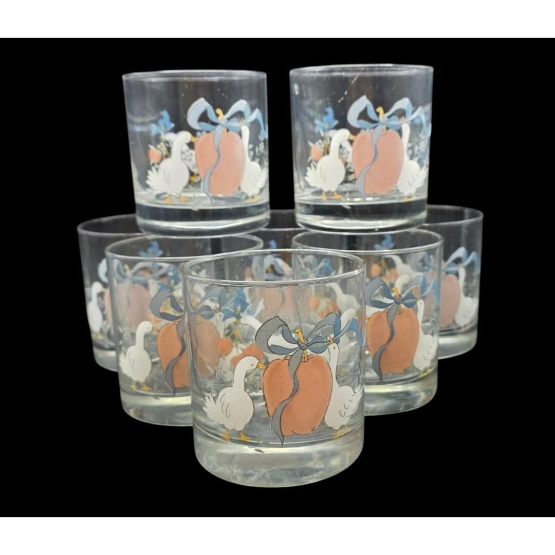 Vintage Marmalade Pattern Country Blue Ribbon Geese Old Fashioned ...