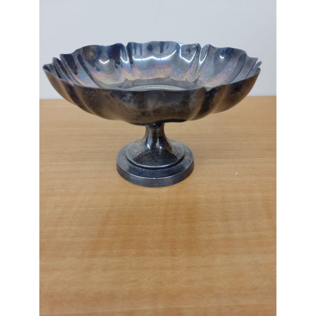 Vintage Oneida Silversmiths Candy Dish - Etsy