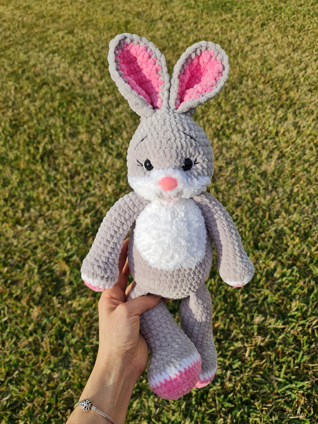 Handmade Crochet Bunny, Plushie, Crochet Bunny, Personalized Crochet ...