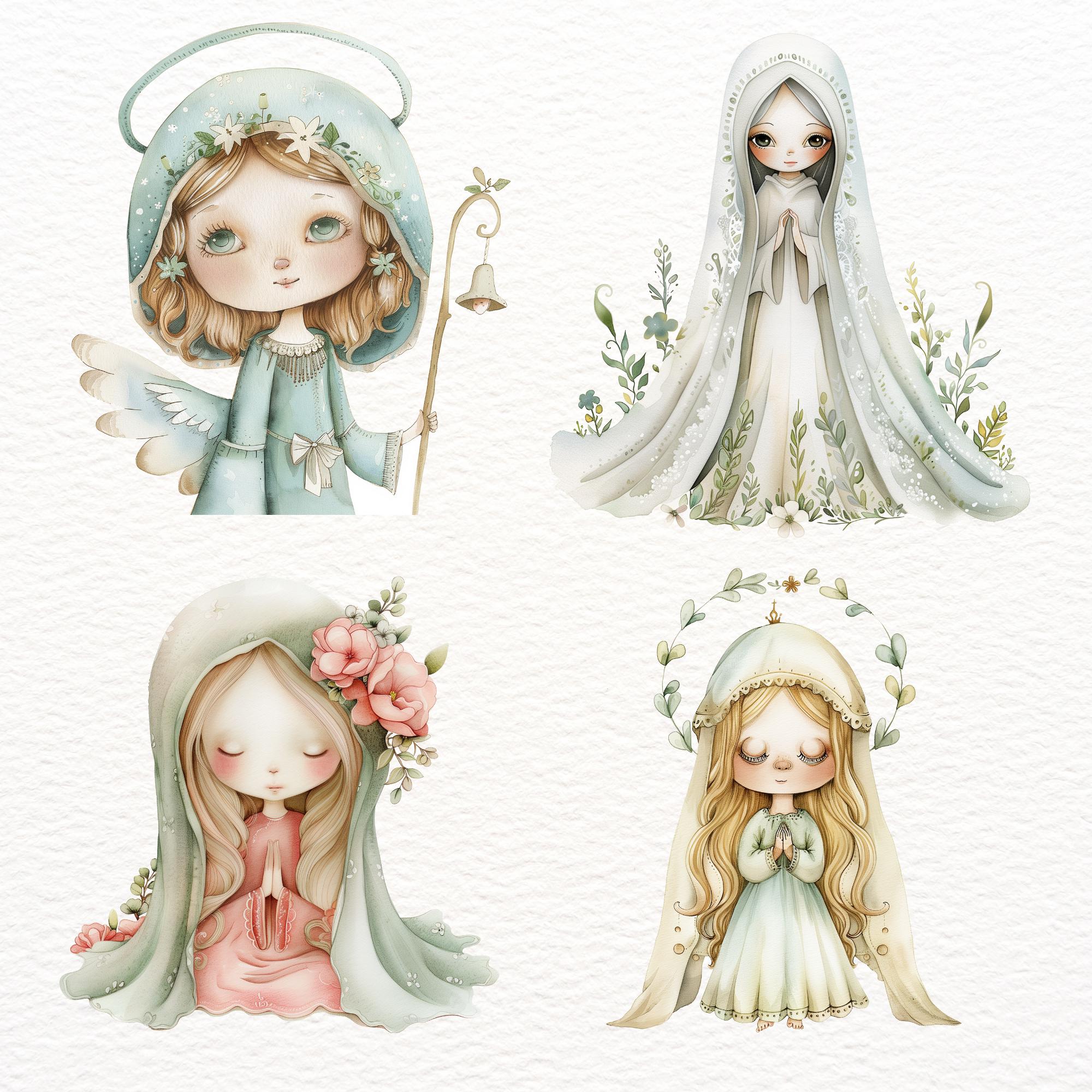 All Saints Clipart Transparent PNG Cute Saints Adorable Catholic Image ...