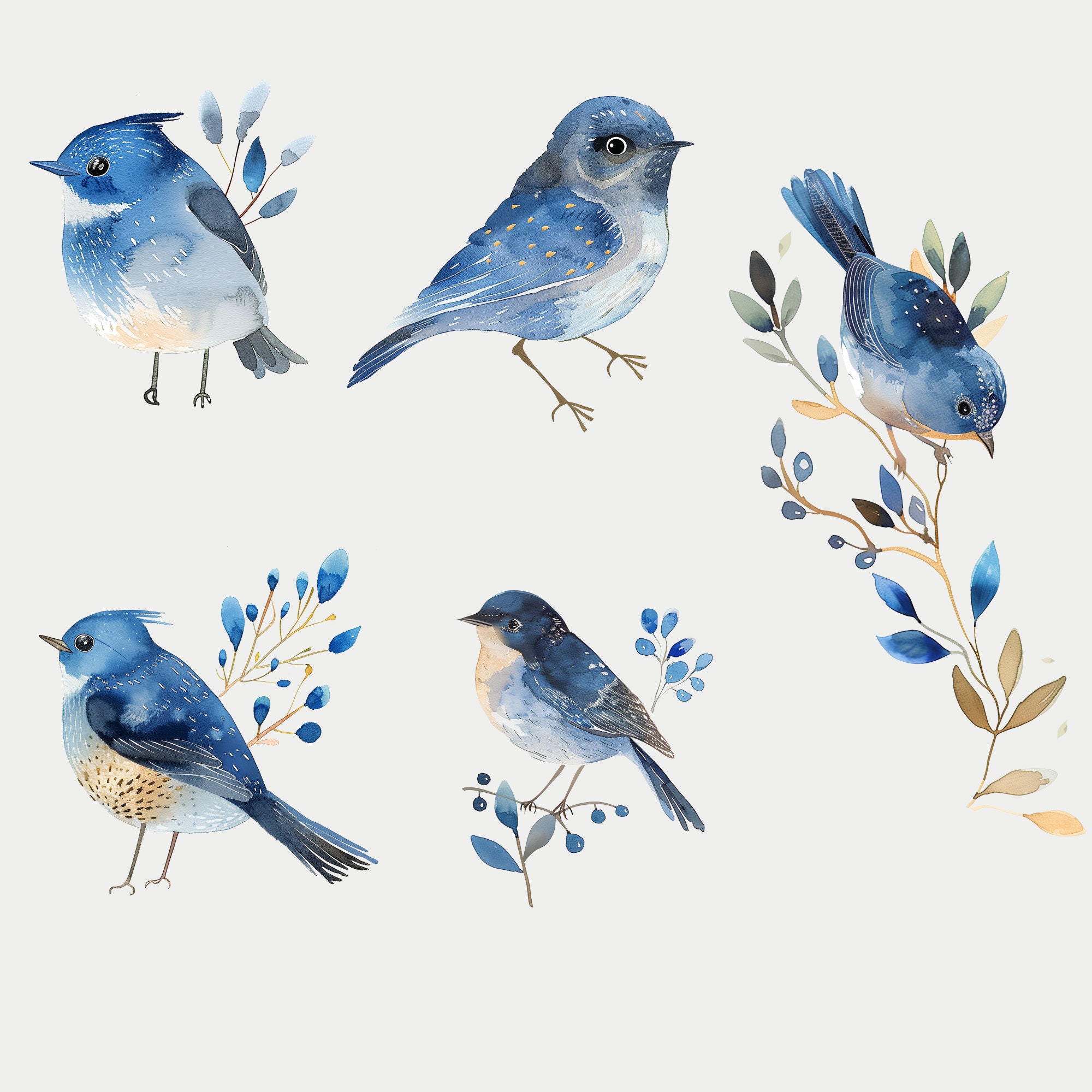 Eastern Blue Bird Clipart Transparent Watercolor DIY PNG Chick Lover ...