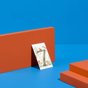 Woodland Numbers Clipart, Watercolor Forest Birthday Graphic, First ...