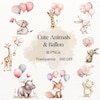 Whimsical Party Animals Clipart Quirky Funny Animal Image Transparent ...