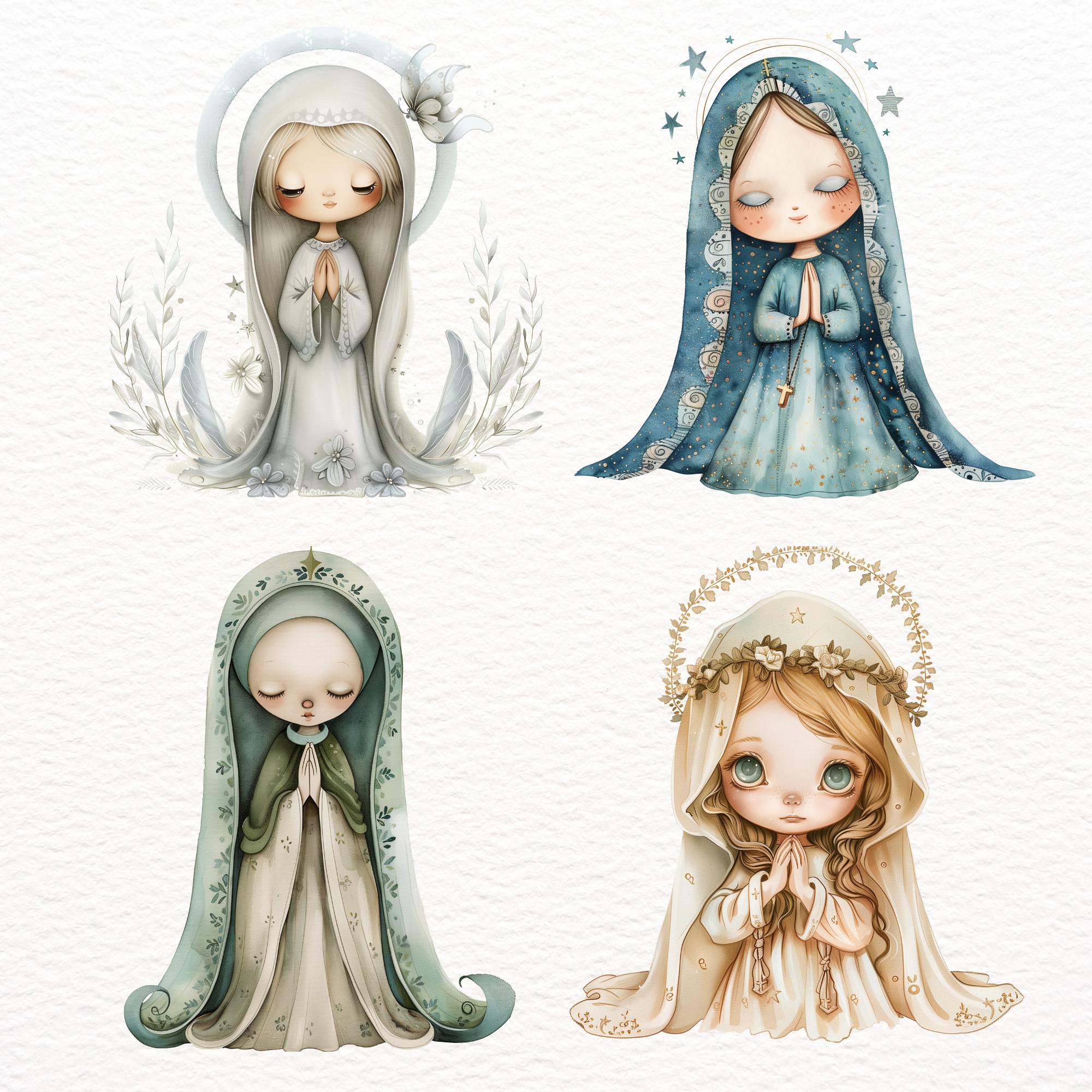 All Saints Clipart Transparent PNG Cute Saints Adorable Catholic Image ...