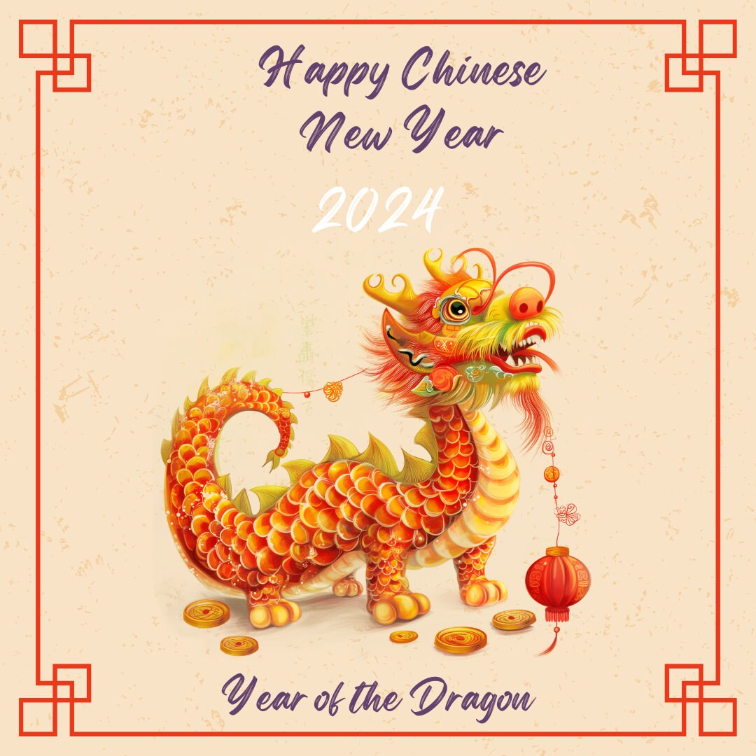 Chinese New Year Dragon Clip Art, Happy Dragon, Lion Dance, Red Lantern ...