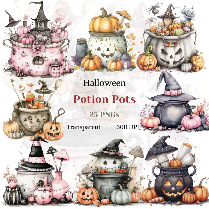 Witches Cauldron Clipart - Etsy