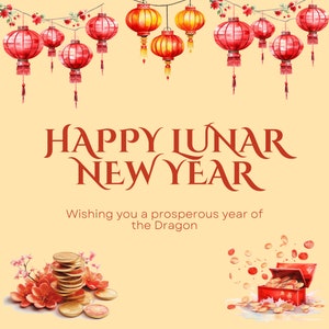 Chinese New Year Clipart Bundle Transparent PNG, 300 DPI Vibrant Images ...