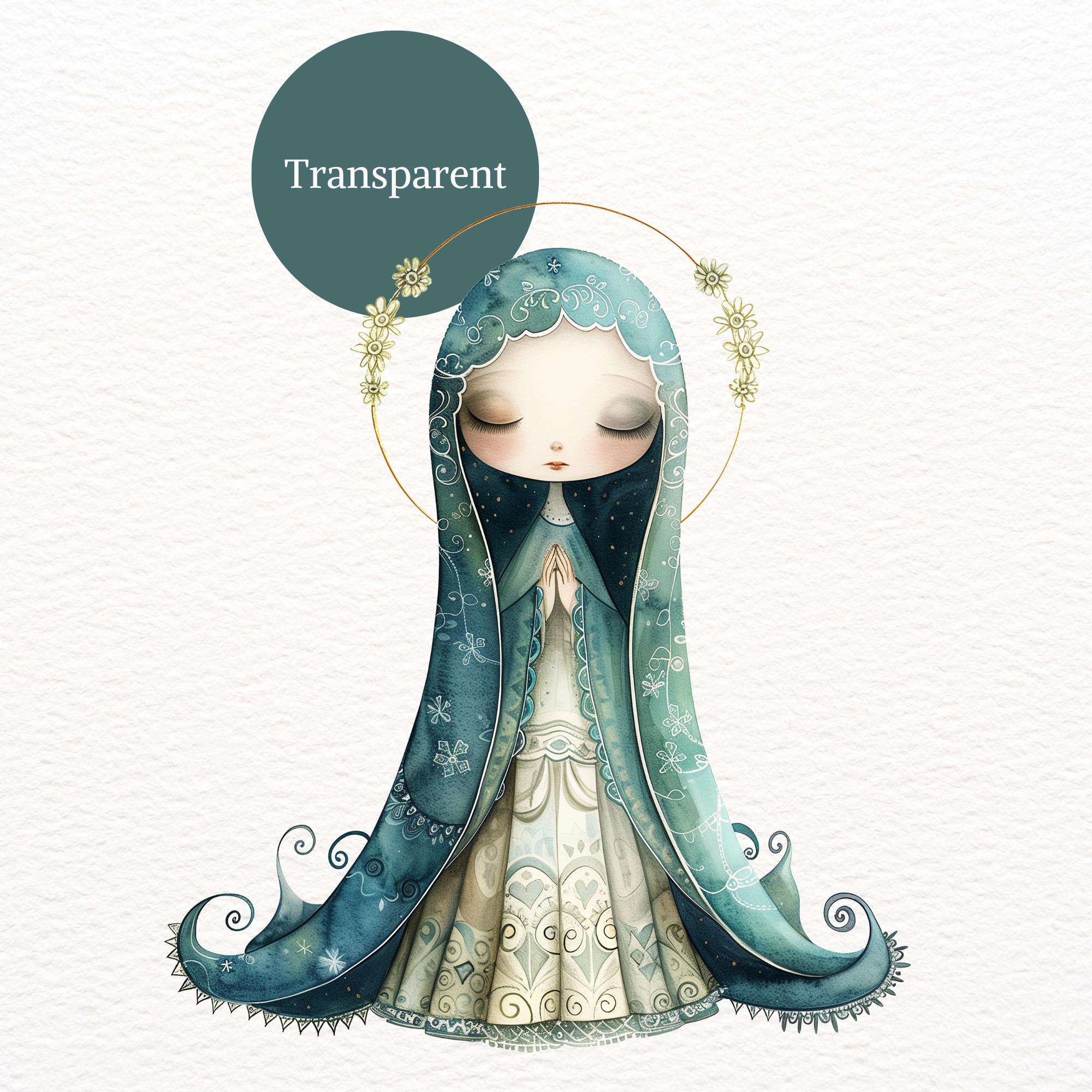 All Saints Clipart Transparent PNG Cute Saints Adorable Catholic Image ...