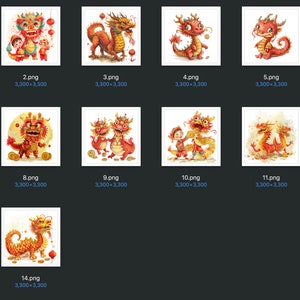 Chinese New Year Dragon Clip Art, Happy Dragon, Lion Dance, Red Lantern ...