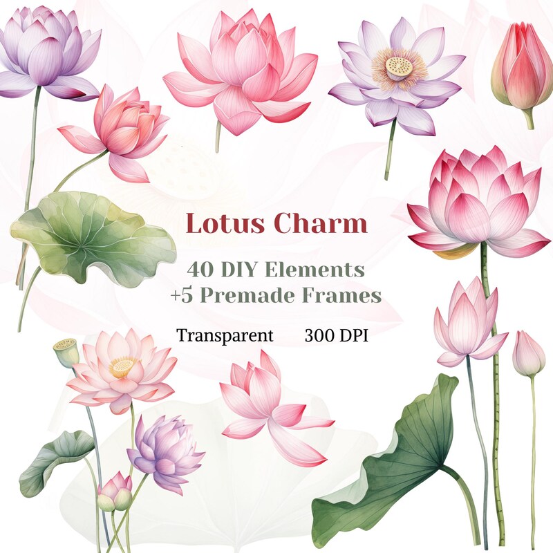 Lotus Framed Canvas - Etsy