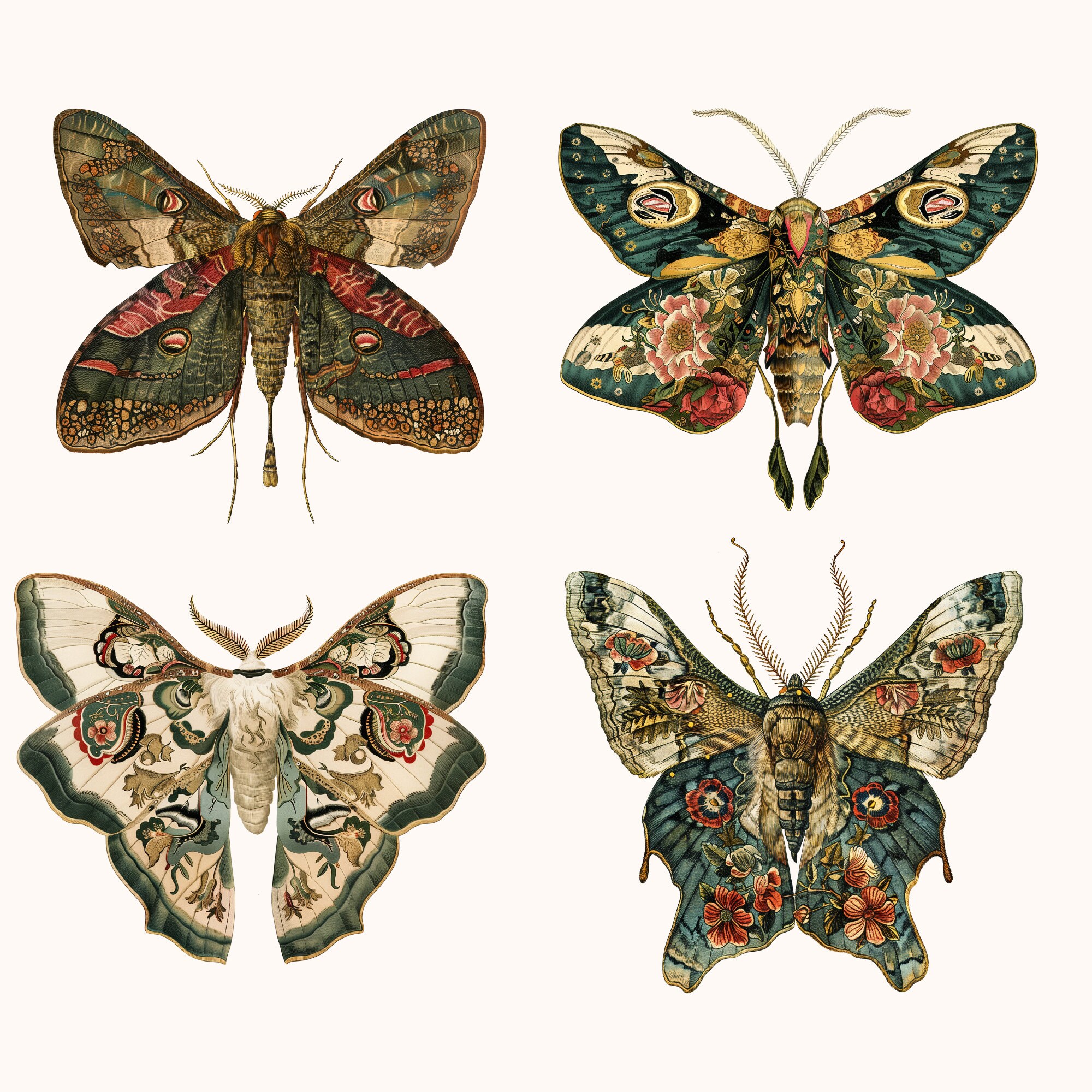 Night Moth Clipart Transparent Watercolor PNG Wing Fantasy Graphic ...