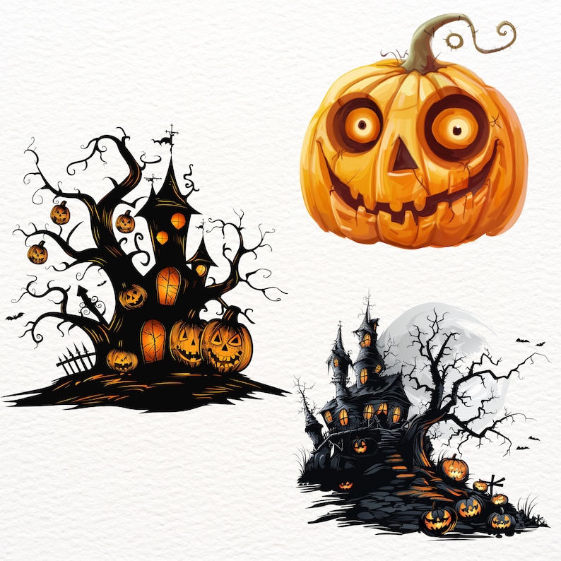 Halloween Decor Clipart Transparent PNG Halloween Pumpkin Decoration ...