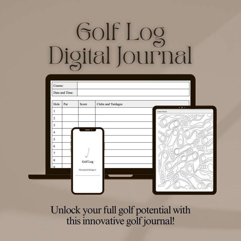 The Ultimate Golf Logbook Golf Journal Digital Download PDF 8.5x11 ...