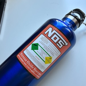 NOS Water Bottle Lookalike, Great Gift for Car Enthusiasts and Car ...