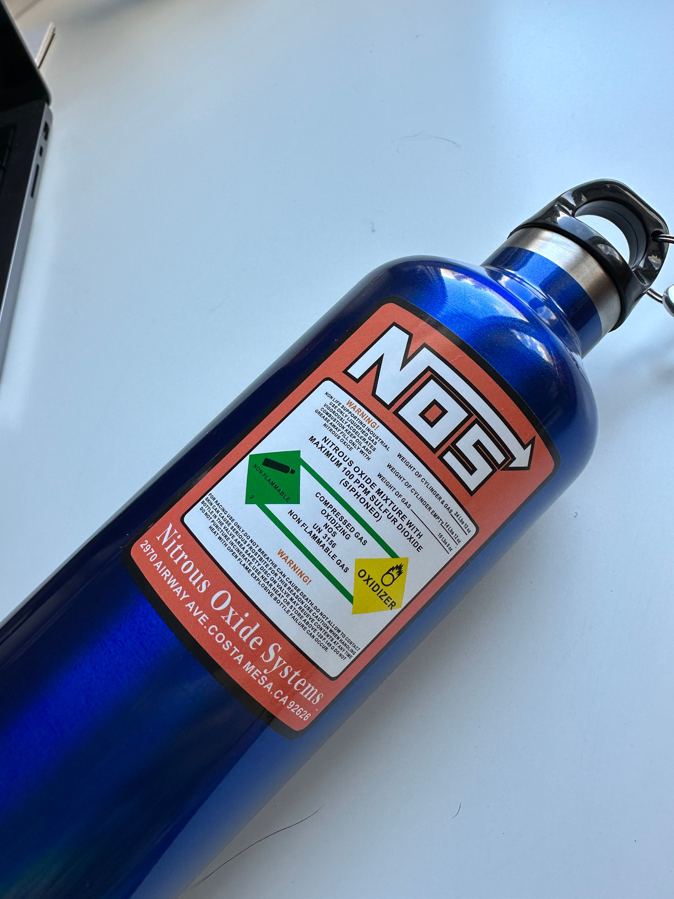 NOS Water Bottle Lookalike, Great Gift for Car Enthusiasts and Car ...