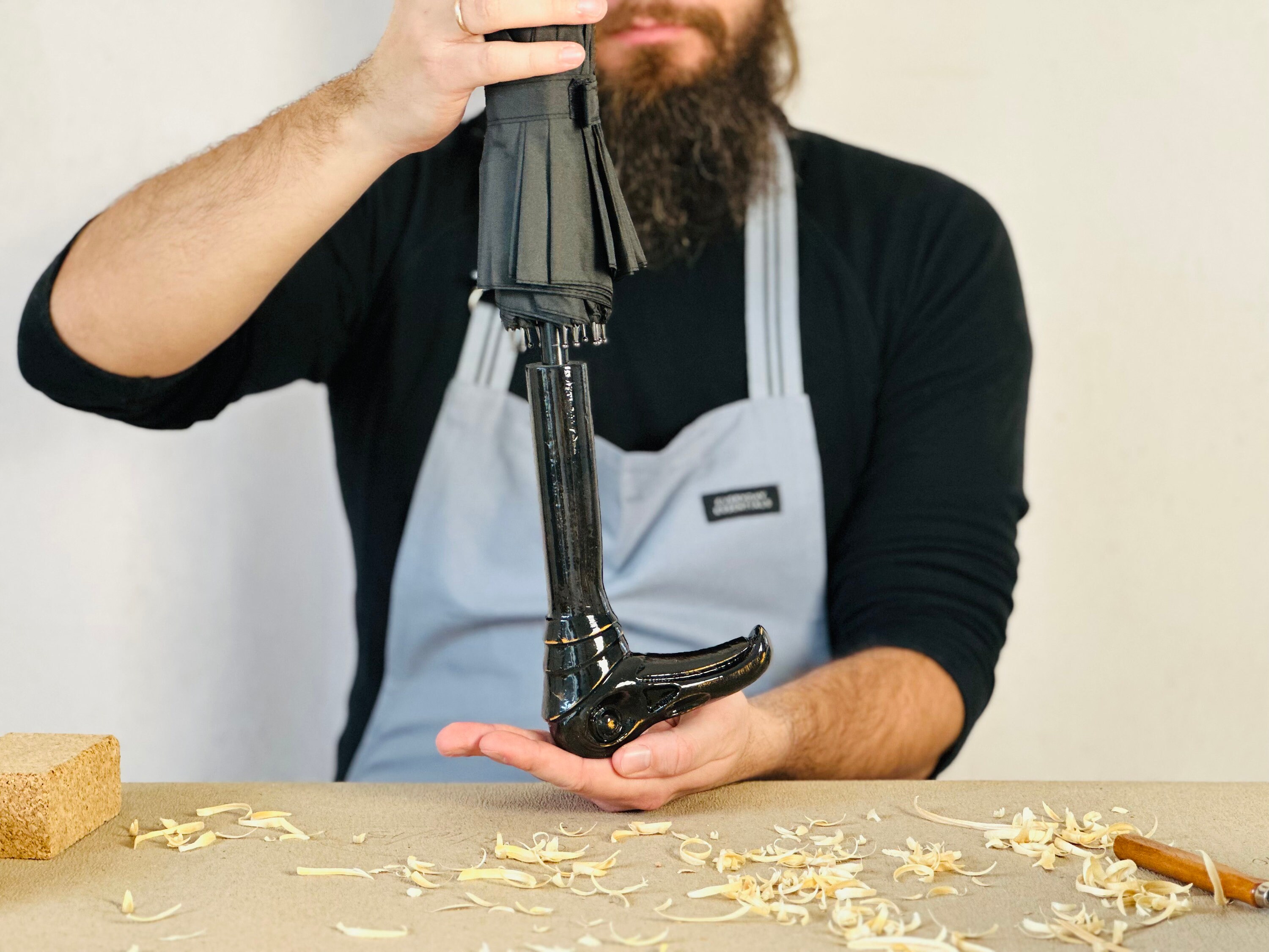 Unique Umbrella Raven Skull Gothic Umbrella Crow Skull Vintage Umbrella ...