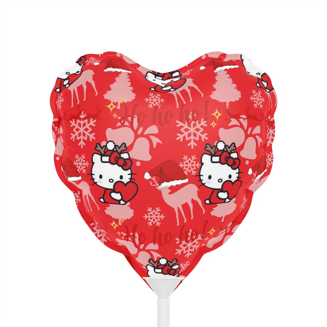 Hello Kitty Reindeer Hat Pattern, Reindeer Background, Santa Hat, HO HO ...