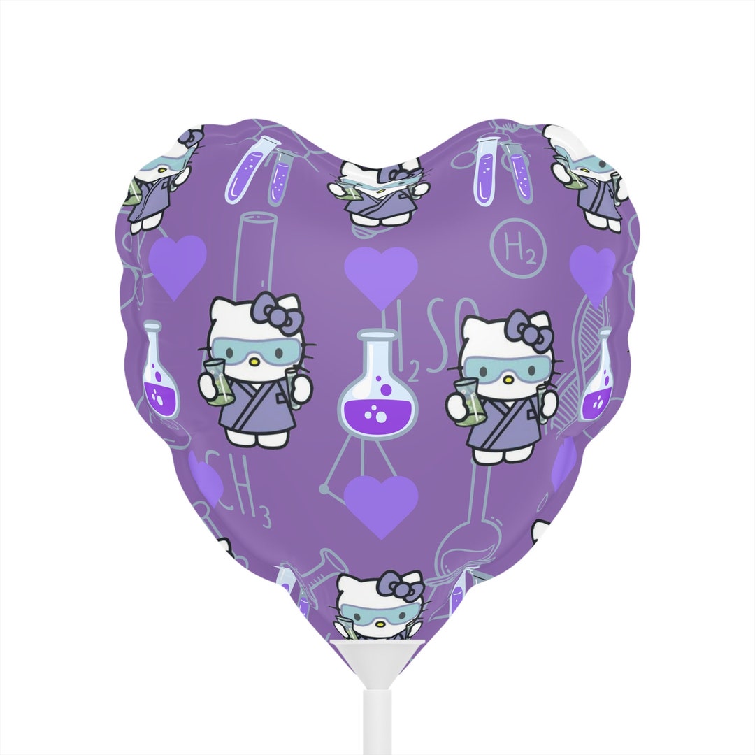 Hello Kitty, Science Background, Purple Tubes Pattern, Purple Conical ...