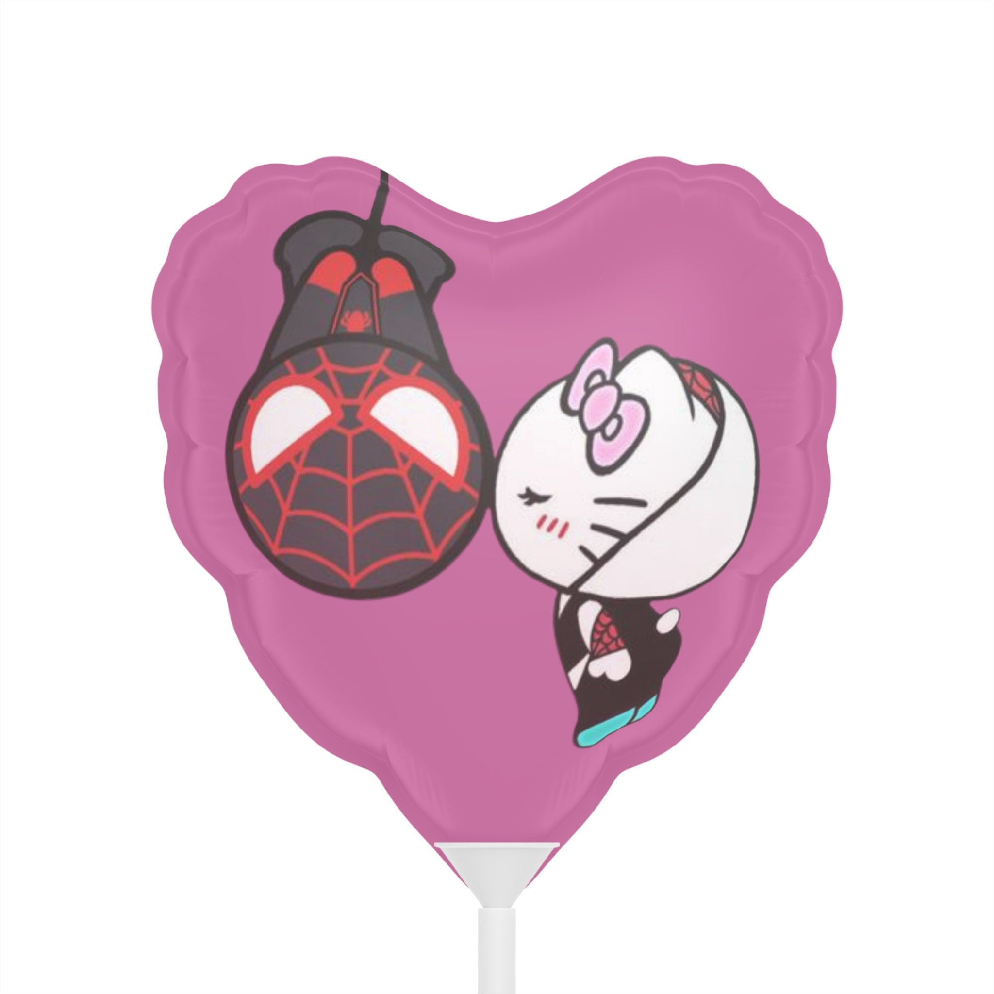 Hello Kitty Miles Morales Hanging Upside Down, Hello Kitty Gwen Stacy ...