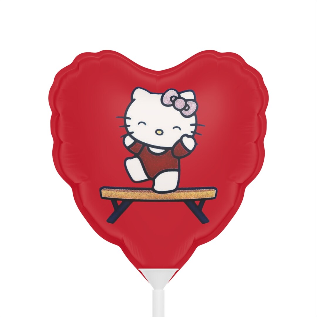 Hello Kitty Gymnastics Balance Pink Bow Red Jumpsuit - Etsy