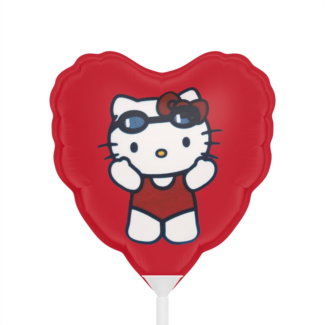 Hello Kitty Swim Red Swimsuit Blue Goggles Red Bow Red - Etsy