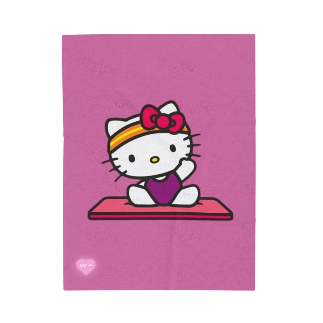 Hello Kitty Yoga, Purple Outfit, Orange and Yellow Headband, Pink Yoga ...