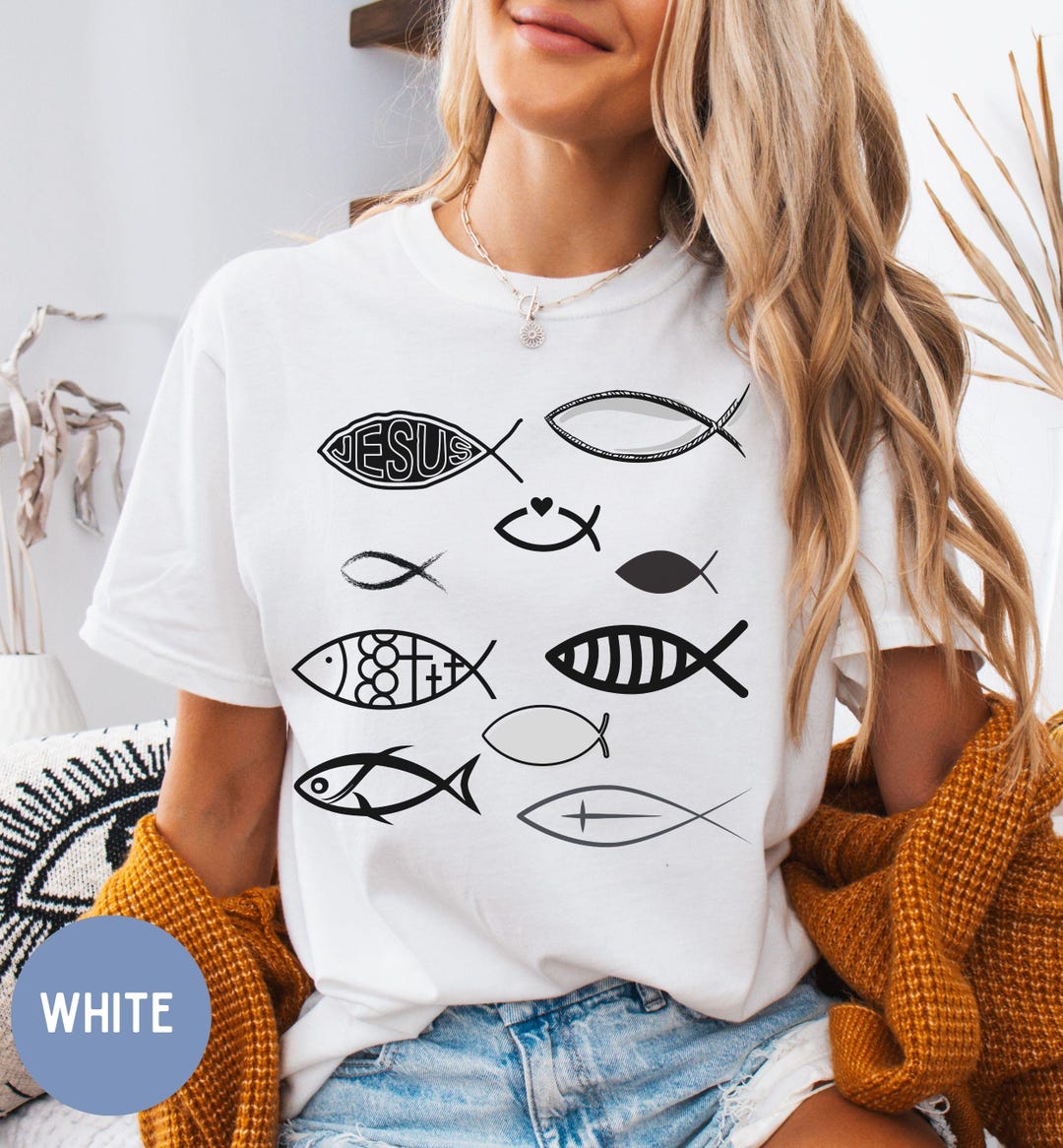Jesus Fish, Bible Story -jesus Feeds the 5000, Christian T-shirt ...