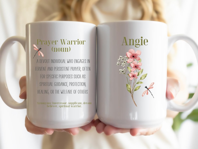 Personalized Prayer Warrior Mug, Custom Christian Mug, Faith Mug ...
