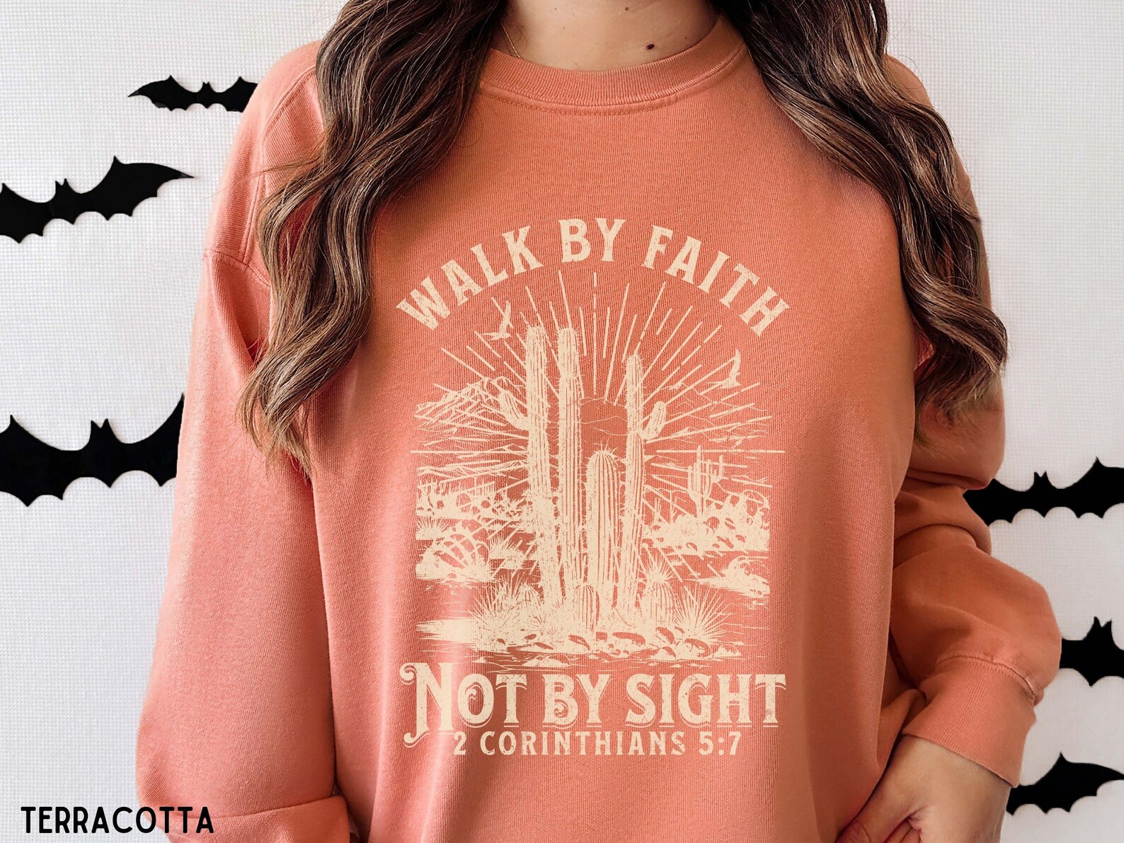 Walk by Faith Christian Sweater, Bible Verse Sweatshirt, Scripture ...
