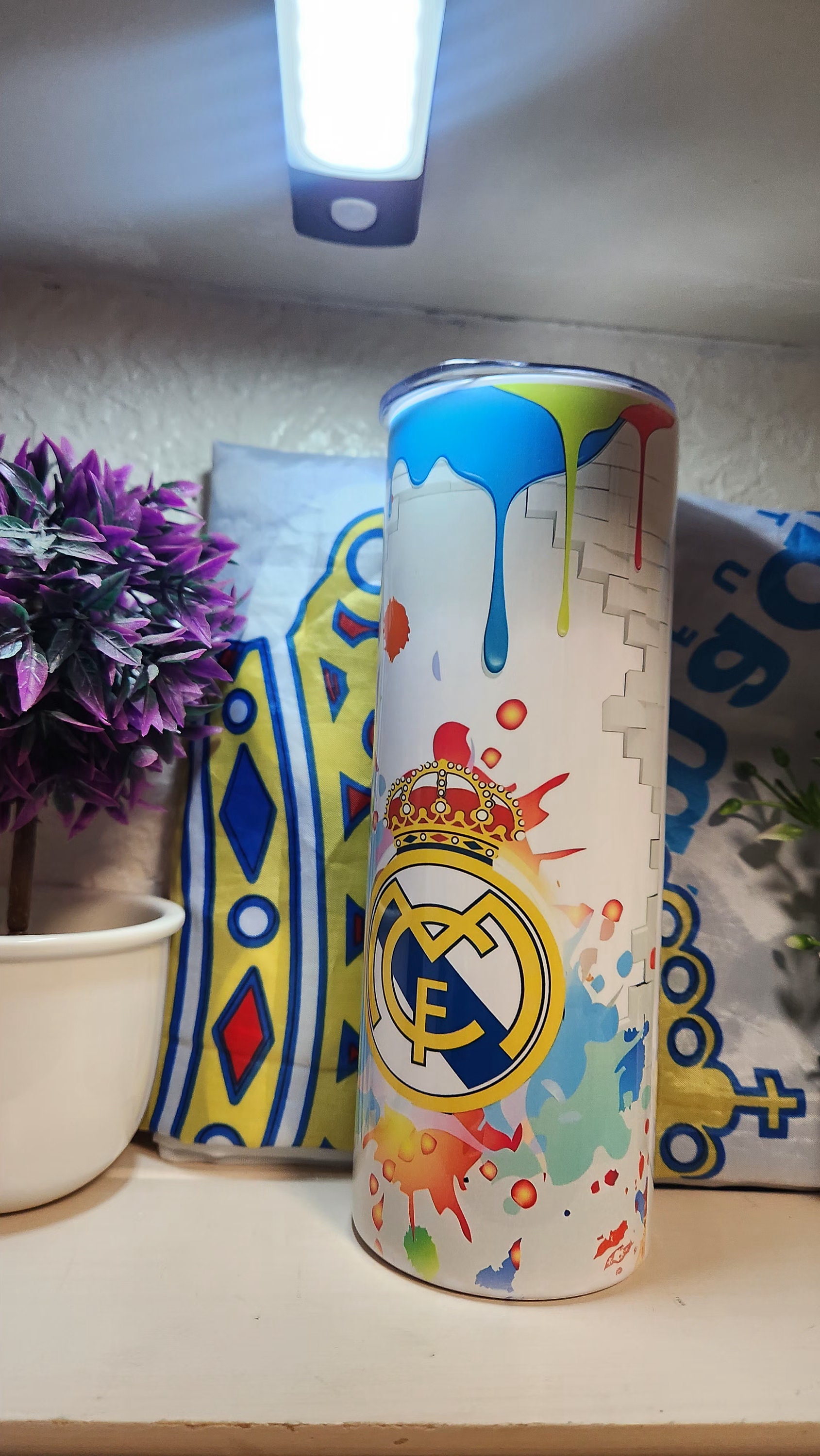 Real Madrid Thermal Glass 20oz - Etsy