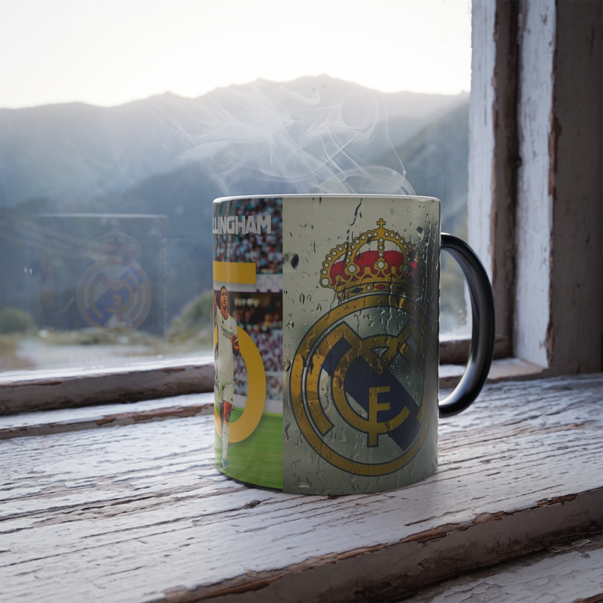 Real Madrid Color Morphing Mug, 11oz Customizable Write Me and Let Me ...