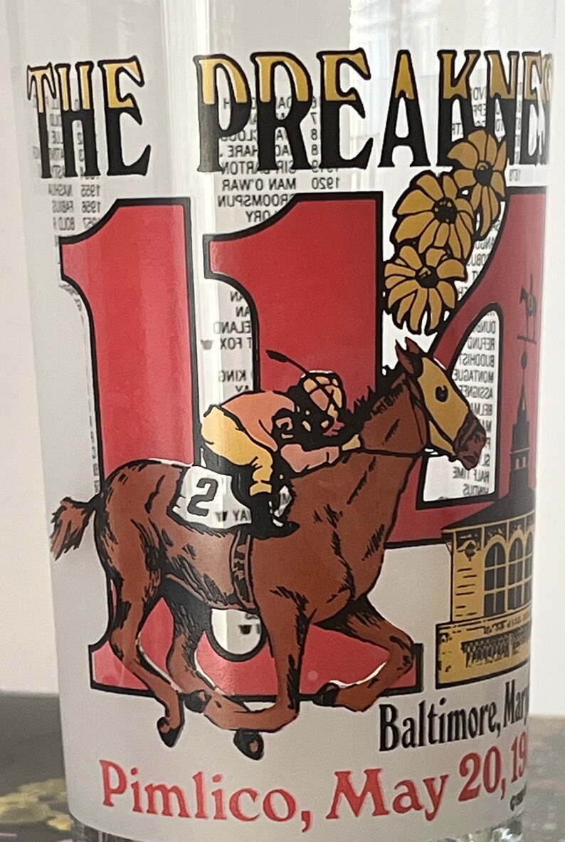 Vintage 1989 the Preakness Pimlico Collectible Glass Memorabilia - Etsy
