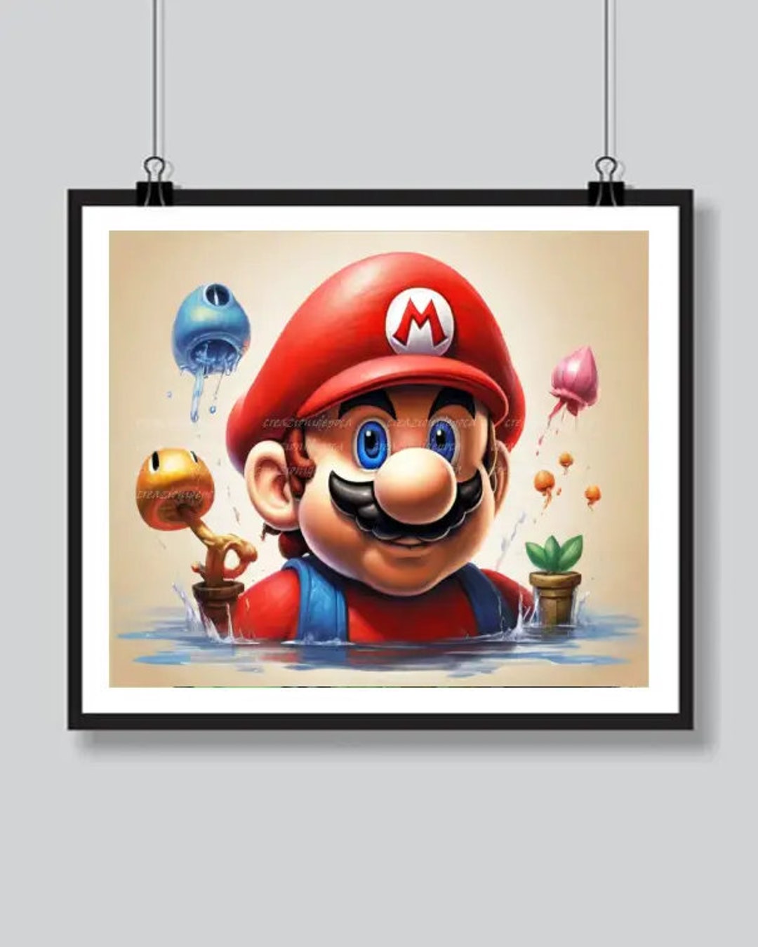Super Mario Bros Poster Printable Digital Prints Wall Art Home Decor ...