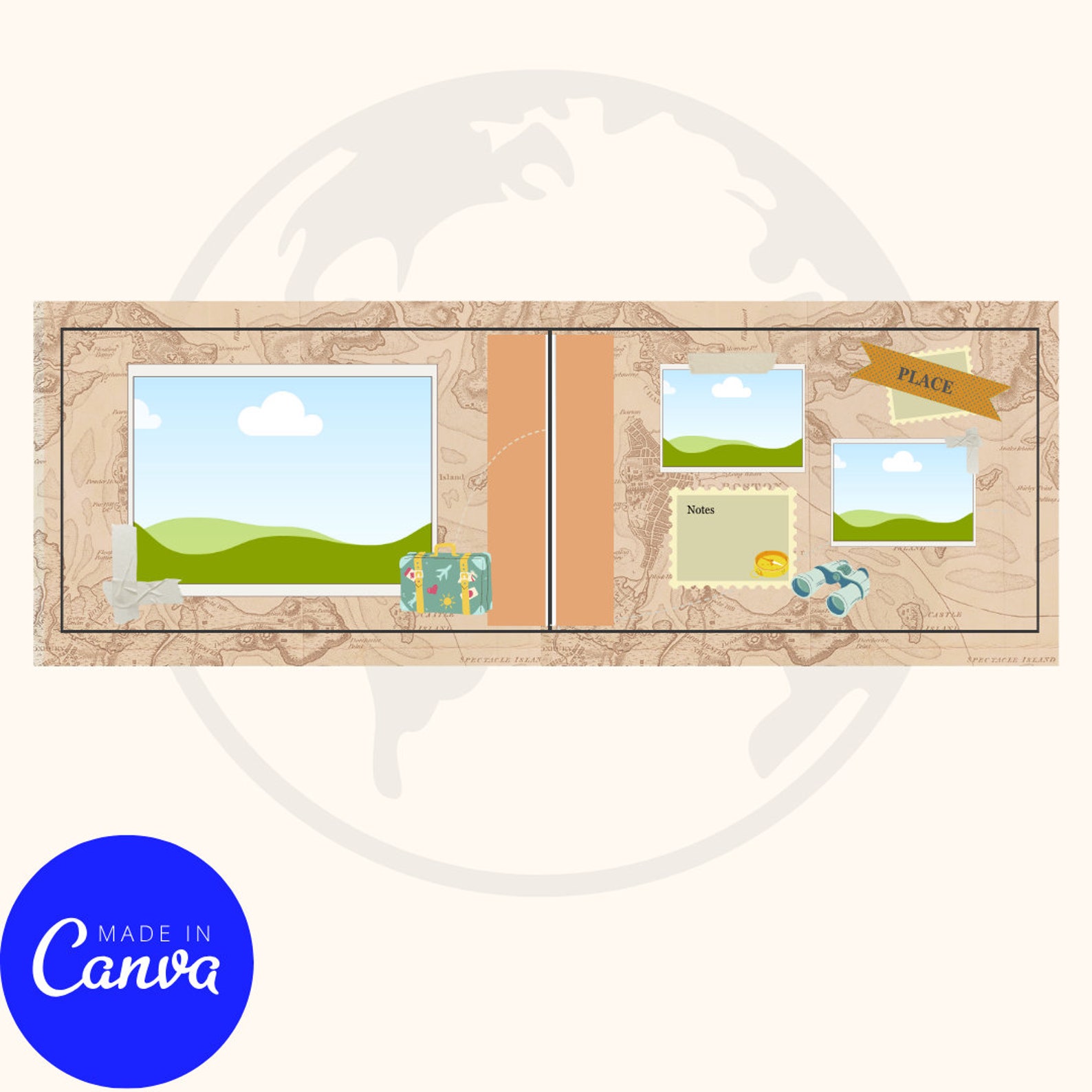 Our Adventure Book Canva Editable PDF TEMPLATE - Etsy