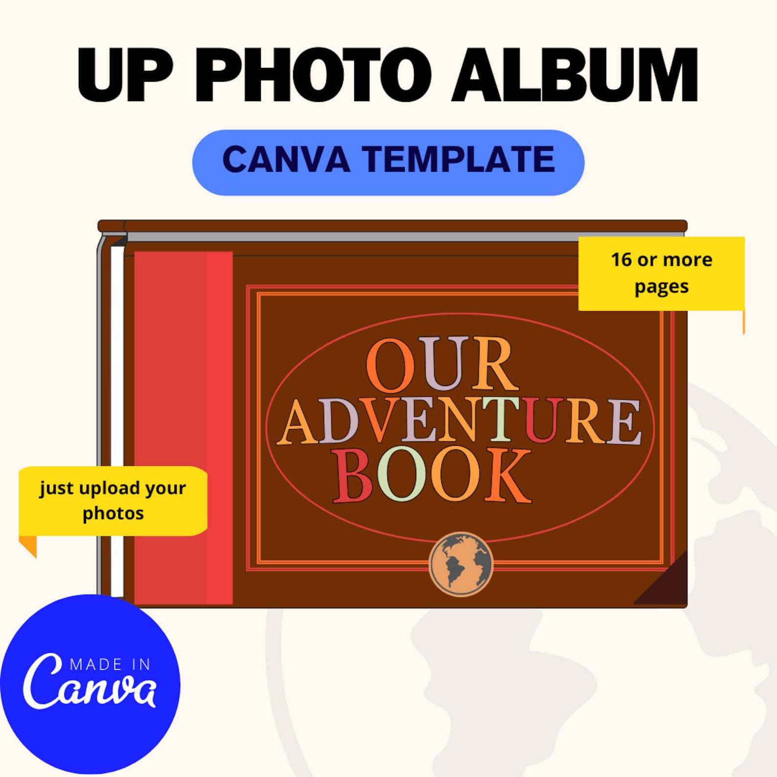Our Adventure Book Canva Editable PDF TEMPLATE - Etsy