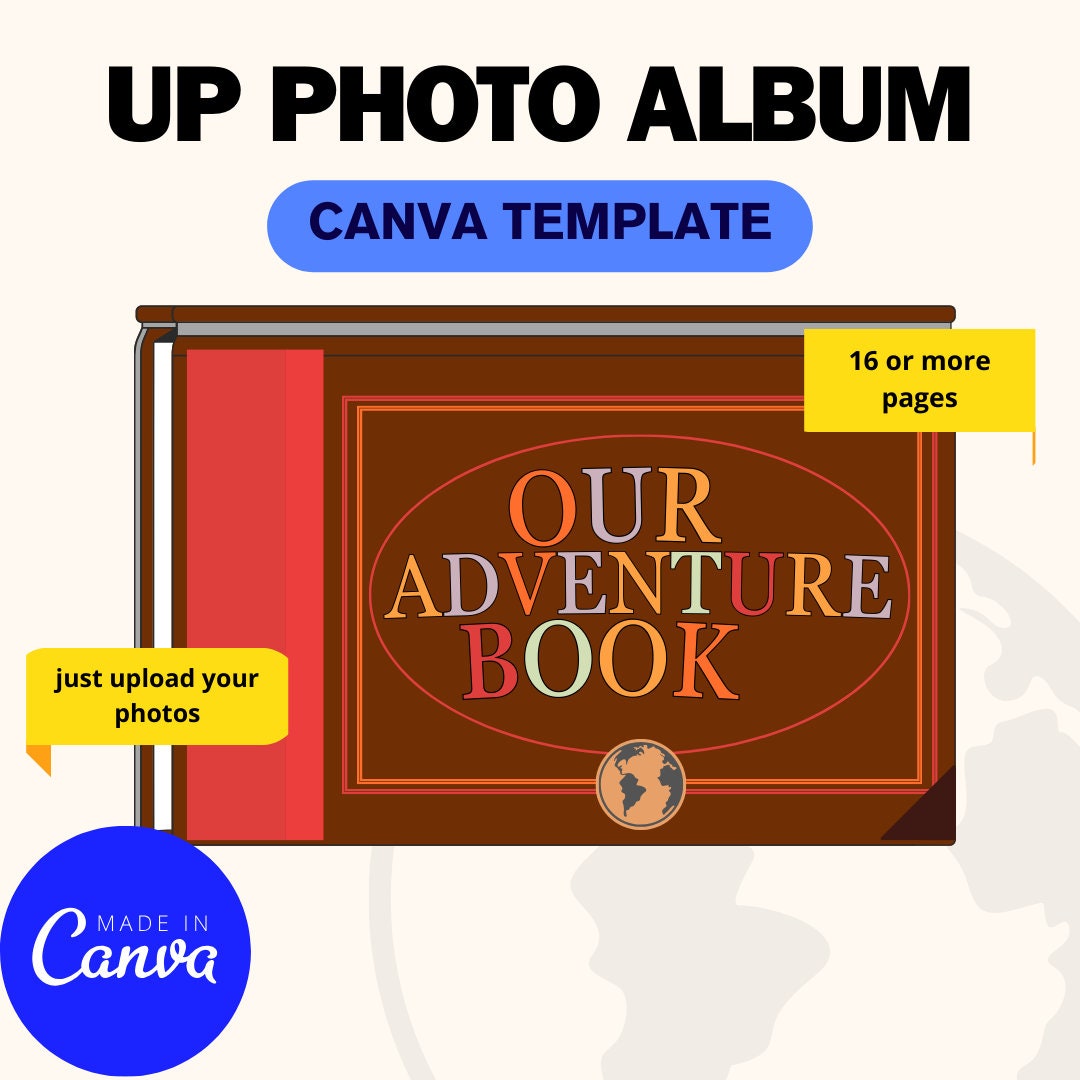 Our Adventure Book Canva Editable PDF TEMPLATE - Etsy